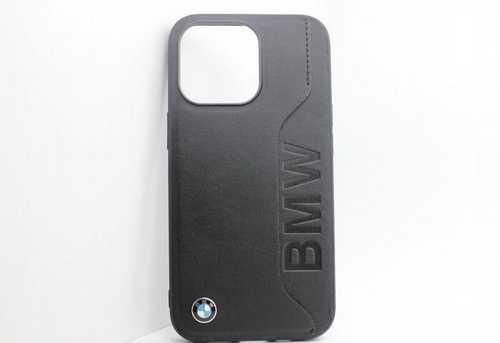 Кожаный Чехол на iPhone 13 Pro "BMW"