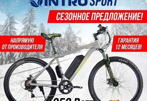 Электровелосипед intro Sport Серо-зеленый-2682