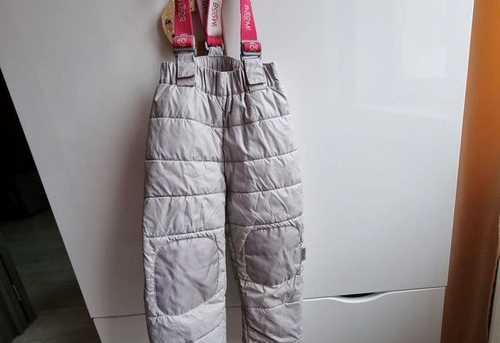 Болоневые зимние штаны для девочки 3-4 года