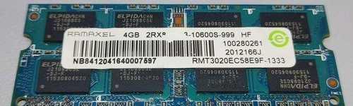Память ramaxel DDR3 4Gb PC3-10600S