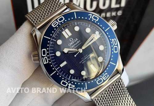 Часы Omega seamaster 007 Bond синий циферблат new