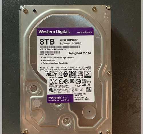 HDD жесткий диск 8 tb