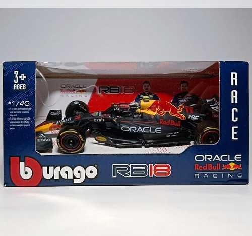 Модель Red Bull RB18 Oracle F-1 Bburago 1:43