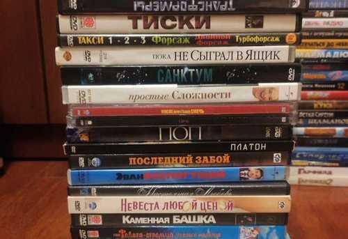 Коллекция dvd дисков с фильмами и мультфильмами