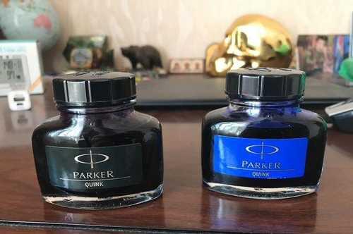 Чернила Parker Quink чёрные и синие