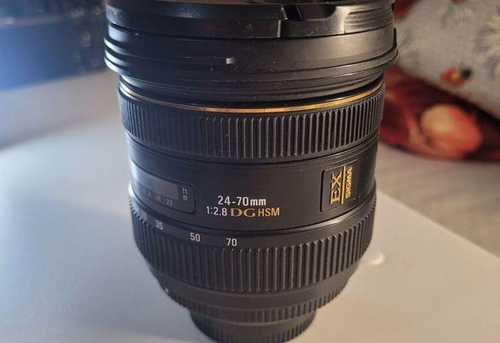 Объектив Nikon F Sigma 24-70mm f2.8 DG EX HSM