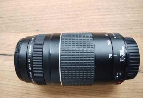 Объектив canon zoom lens EF 75-300mm 1:4-5,6 lll