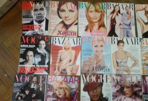 Журналы Vogue, Harper's bazaar -Россия 90годов