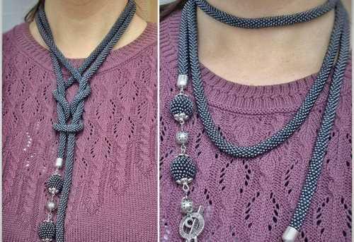 Лариат гематитовый (сотуар)