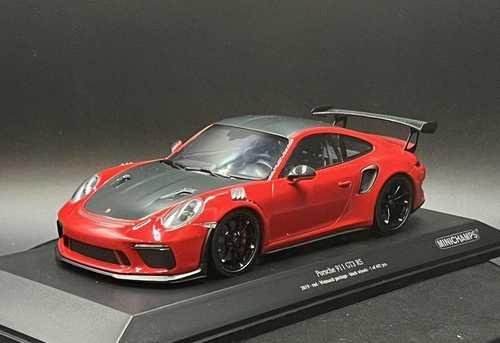 Minichamps porsche 911 gt3rs (155068230) 1:18