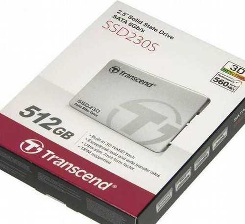 Transcend TS512gssd230S 512GB, 2.5" SSD, SATA3