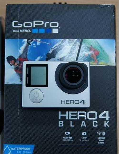 Экшн-камера GoPro 4 Black + пульт ду