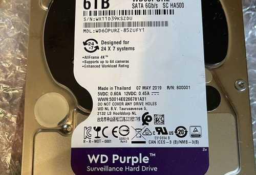 Жесткий диск 6 тб WD Purple WD60purz bad blocks