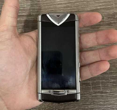 Vertu Constellation T нержавеющая сталь коричневая кожа, 32 ГБ