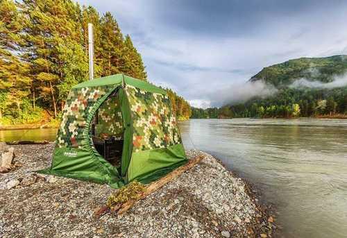 Палатка с печкой походная мобильныая баня