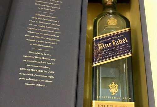 Коробка и бутылка из-под Blue Label,Rémy Martin