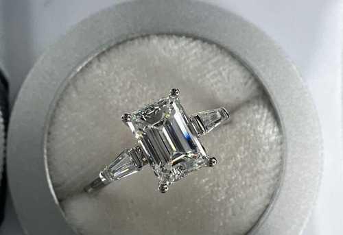 Золотое кольцо с бриллиантом 1.25 карат, GIA