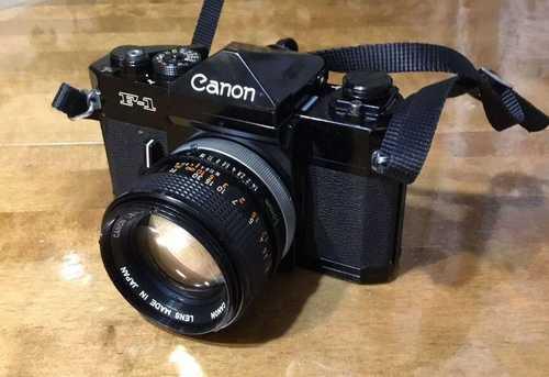 Canon F-1 + Canon lens FD 50mm/ 1:1,4 s.s.c