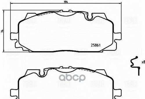 Колодки тормозные для а/м Audi A4 (B9) (17) /A5