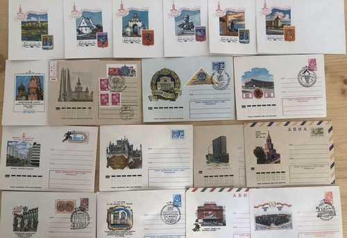 Почтовые конверты СССР, Архитектура,1970-е