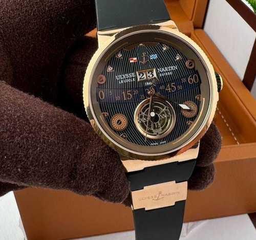 Мужские часы Ulysse Nardin gold black