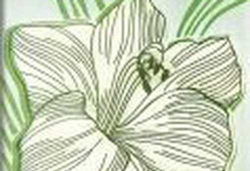 Декор Нефрит-Керамика Кензо Лилия зеленая 8х10