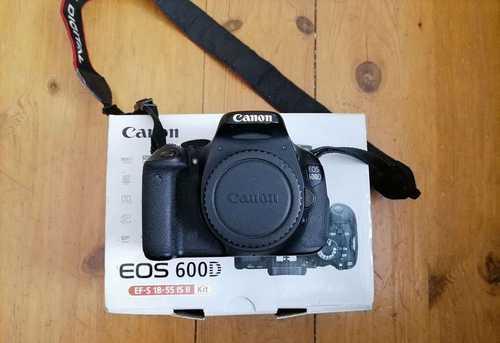 Canon EOS 600D зеркальный фотоаппарат