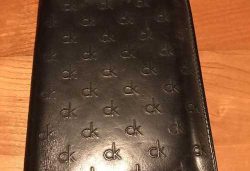 Кошелёк Calvin Klein ck оригинал чёрный нат. кожа
