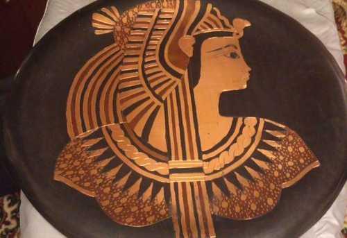 Медная настенная тарелка Фараон. 40 см. Египет