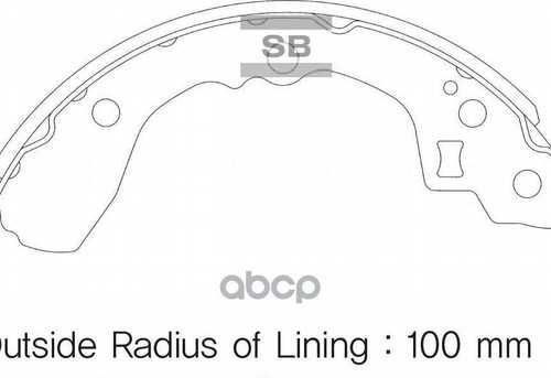 SA052 колодки барабанные KIA Shuma 97/Sephia