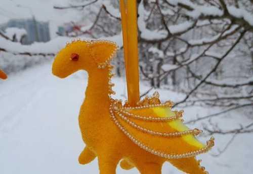 Елочная игрушка дракон