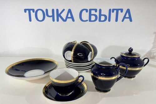 Чайный сервиз кобальт лфз СССР