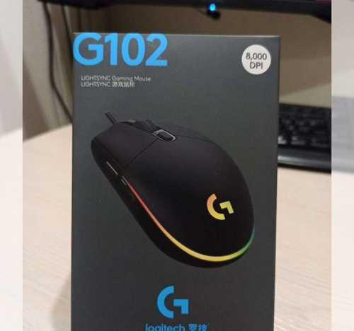 Новая игровая мышь Logitech g102 lightsync