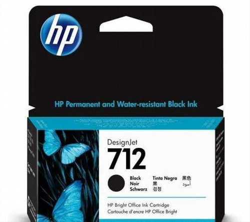 Картридж HP 712 черный / 38 мл (3ED70A)