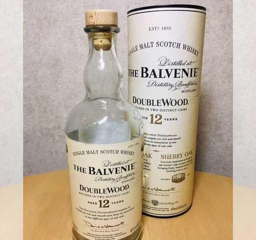 Виски Balvenie 12 лет бутылка пустая и тубус