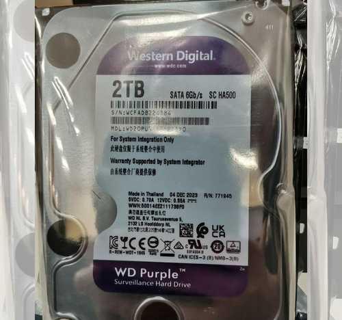 Жесткий диск Western Digital Purple 2 тб WD20purx