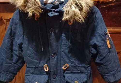 Куртка парка зимняя для мальчика 98
