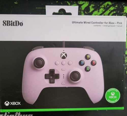 Геймпад проводной 8BitDo Ultimate for Xbox розовый