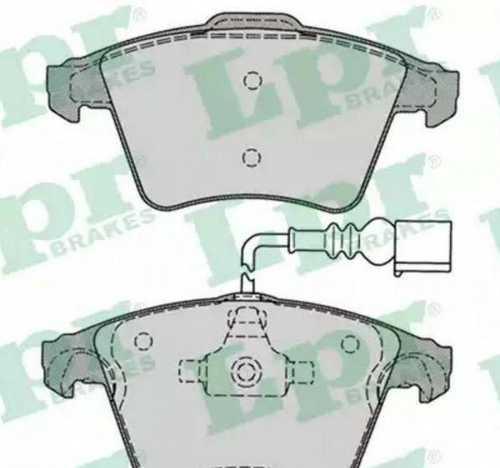 Колодки тормозные volkswagen touareg R16 03 передние 05P1285