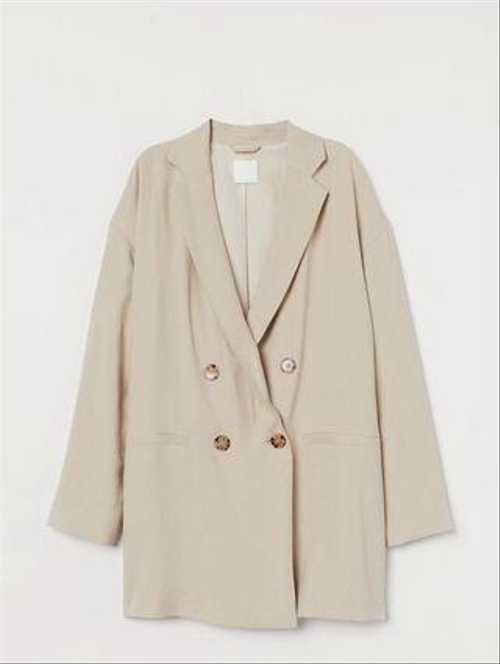 Жакет двубортный H&M оверсайз