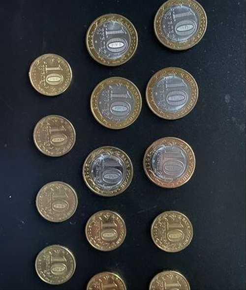 Монеты 2, 5, 10, 25 р. и купюры 100 р