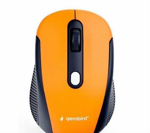 Мышь беспроводная Gembird musw-420-3 оранжевый