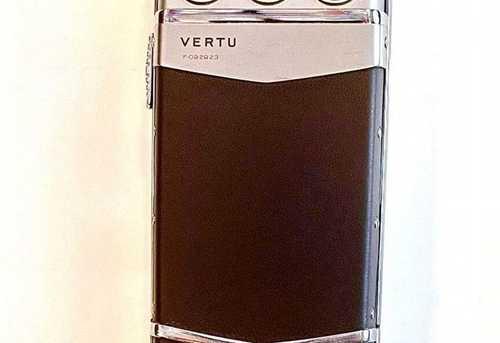 Vertu Constellation T нержавеющая сталь коричневая кожа, 32 ГБ