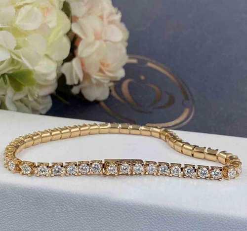 Браслет Cartier Essential Lines Розовое золото 3,37ct