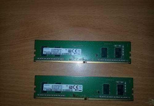 Оперативная память Samsung DDR4 8гб (4+4) 2400MHz