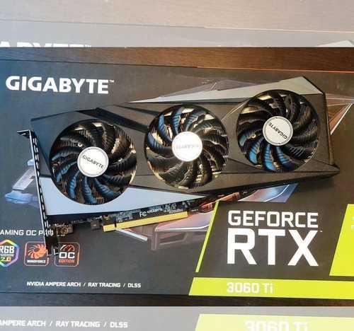 Видеокарта RTX 3060 Ti gigabyte Gaming OC Pro 8GB