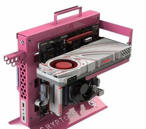 Новый корпус Cryptone пк стенд Розовый Pink USB