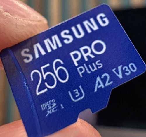 Карта памяти microsd samsung pro plus 256 gb