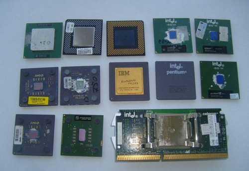 Ретро процессоры intel socket 7 AMD socket 462/A