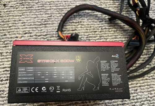 Блок питания aerocool strike-x 600w